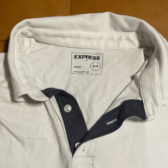 Express | Shirts | Mens Express Polo White Fitted Xl | Poshmark